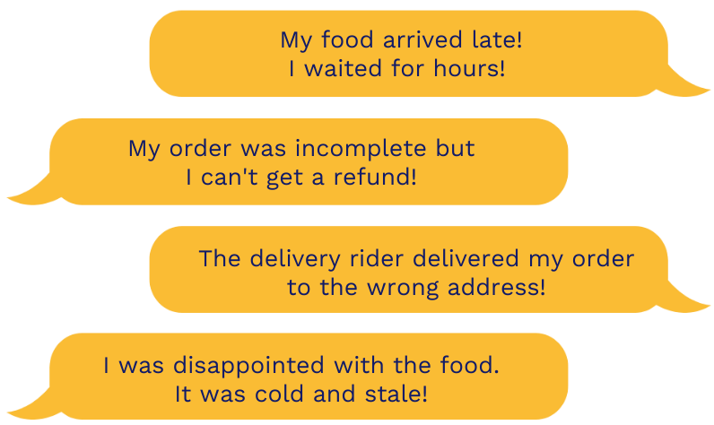 Food delivery complaints - Handle My Complaint