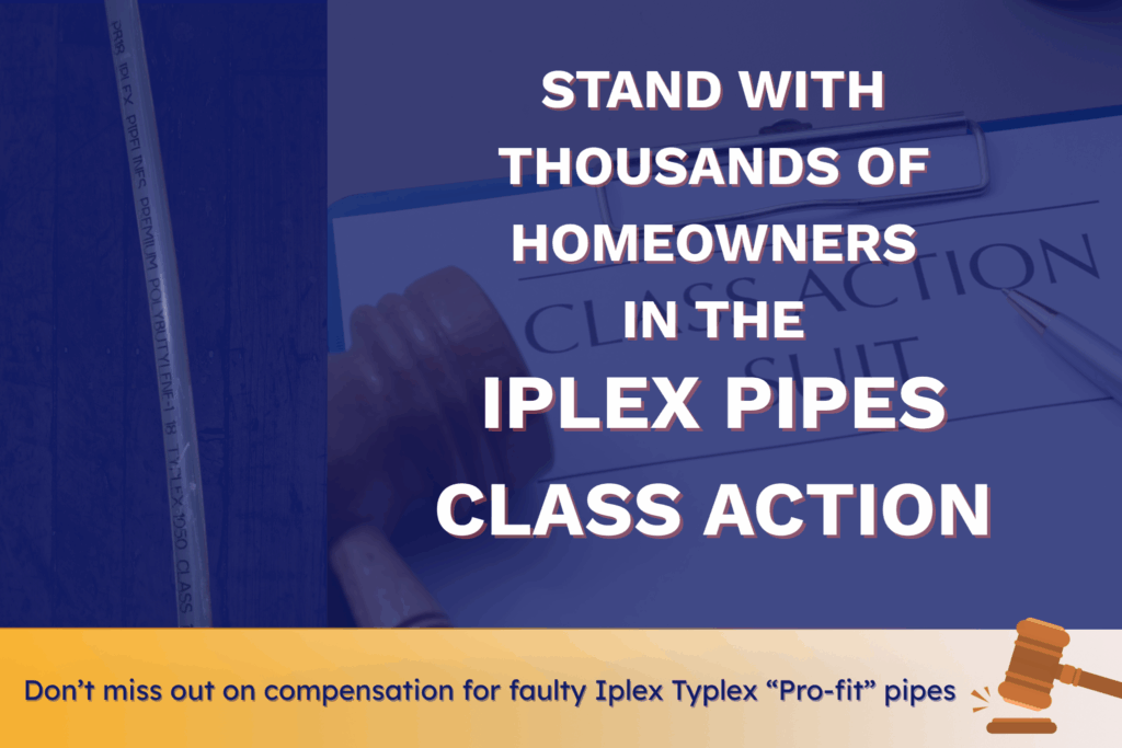 Iplex Pipes Class Action: What you need to know - Handle My Complaint
